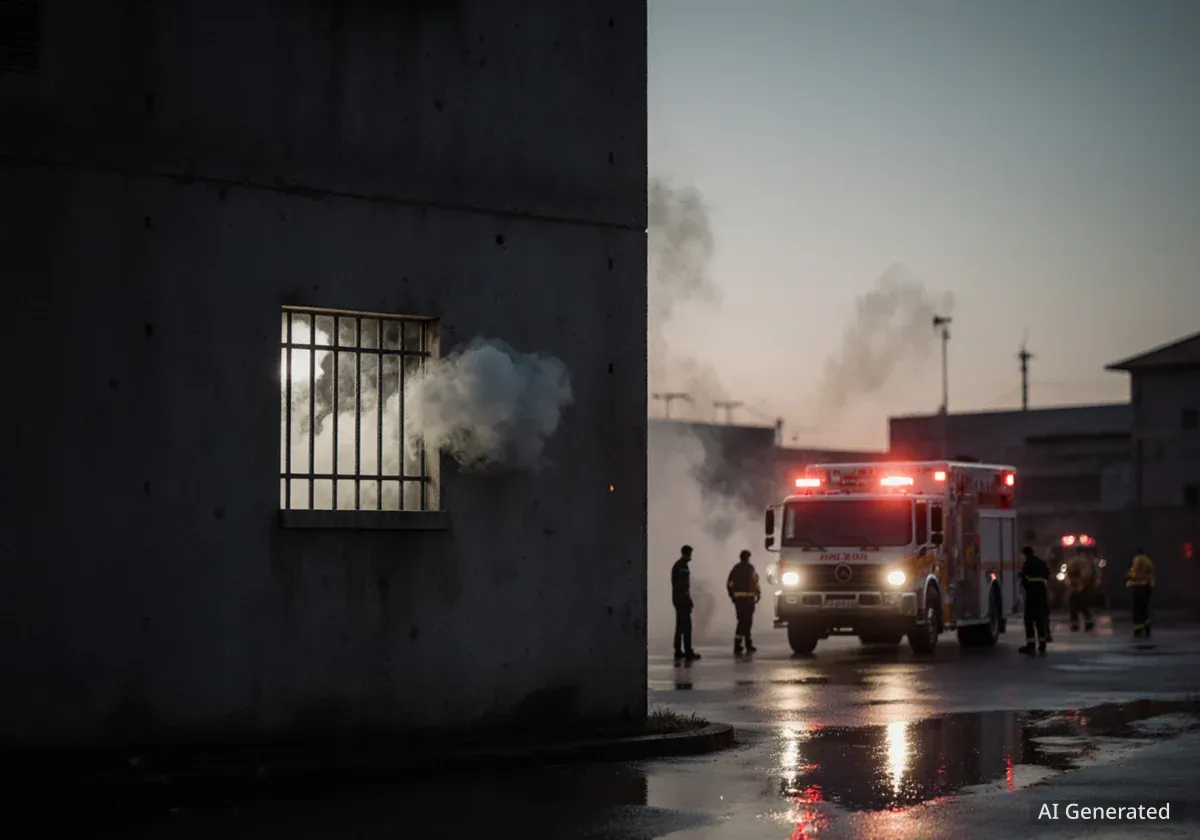 Bern Prison Fire: Inmate Hospitalized, Arson Suspected